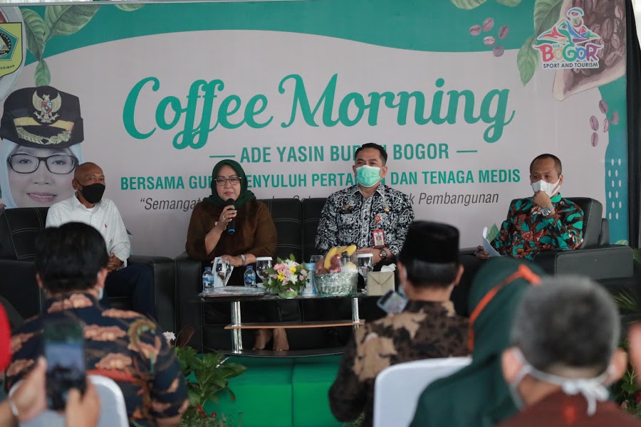 Bupati Bogor Ibu Ade Yasin Melaksanakan Kegiatan Coffee Morning Bersama Pegawai Pemerintah ...