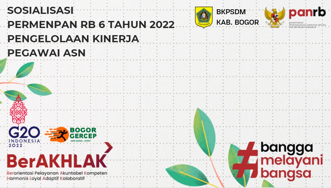 Sosialisasi Penyusunan Kinerja Pegawai (SKP) Tahun 2022 Berdasarkan Permenpan RB Nomor 6 Tahun ...